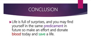 Blood donation | PPTX