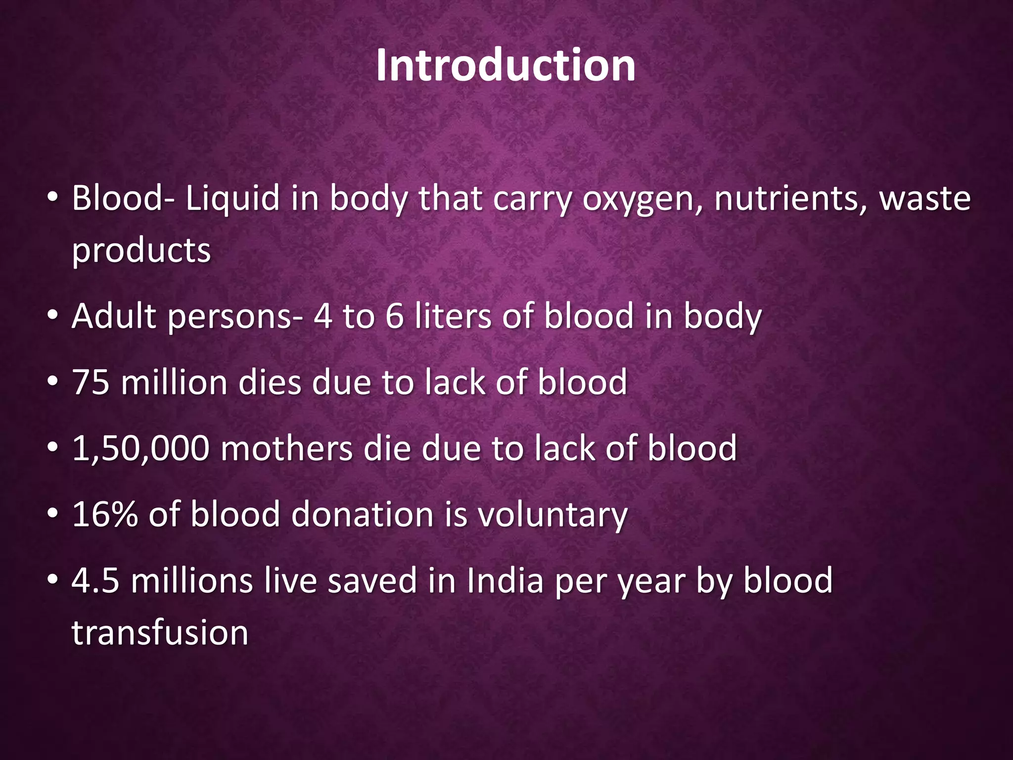Blood donation | PPTX