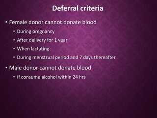 Blood donation | PPTX
