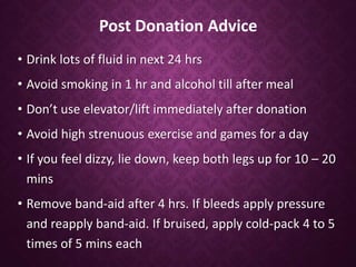 Blood donation | PPTX