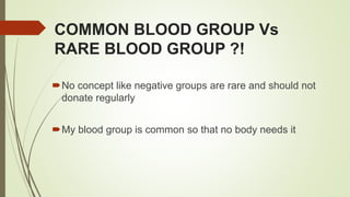 Blood donation awareness | PPTX