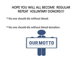 Blood donation awareness Dr Manju's speak.pptx