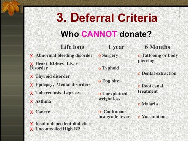 Blood donation facts