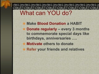Blood donation facts | PPT