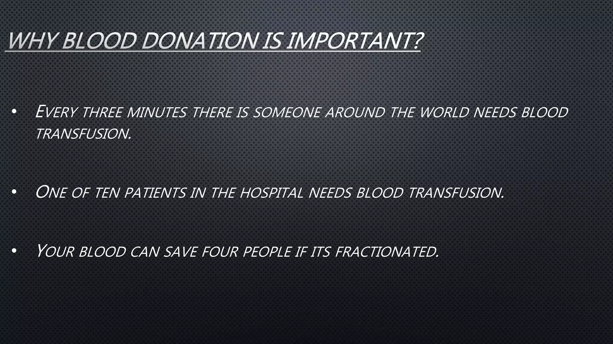 Blood donation management | PPTX
