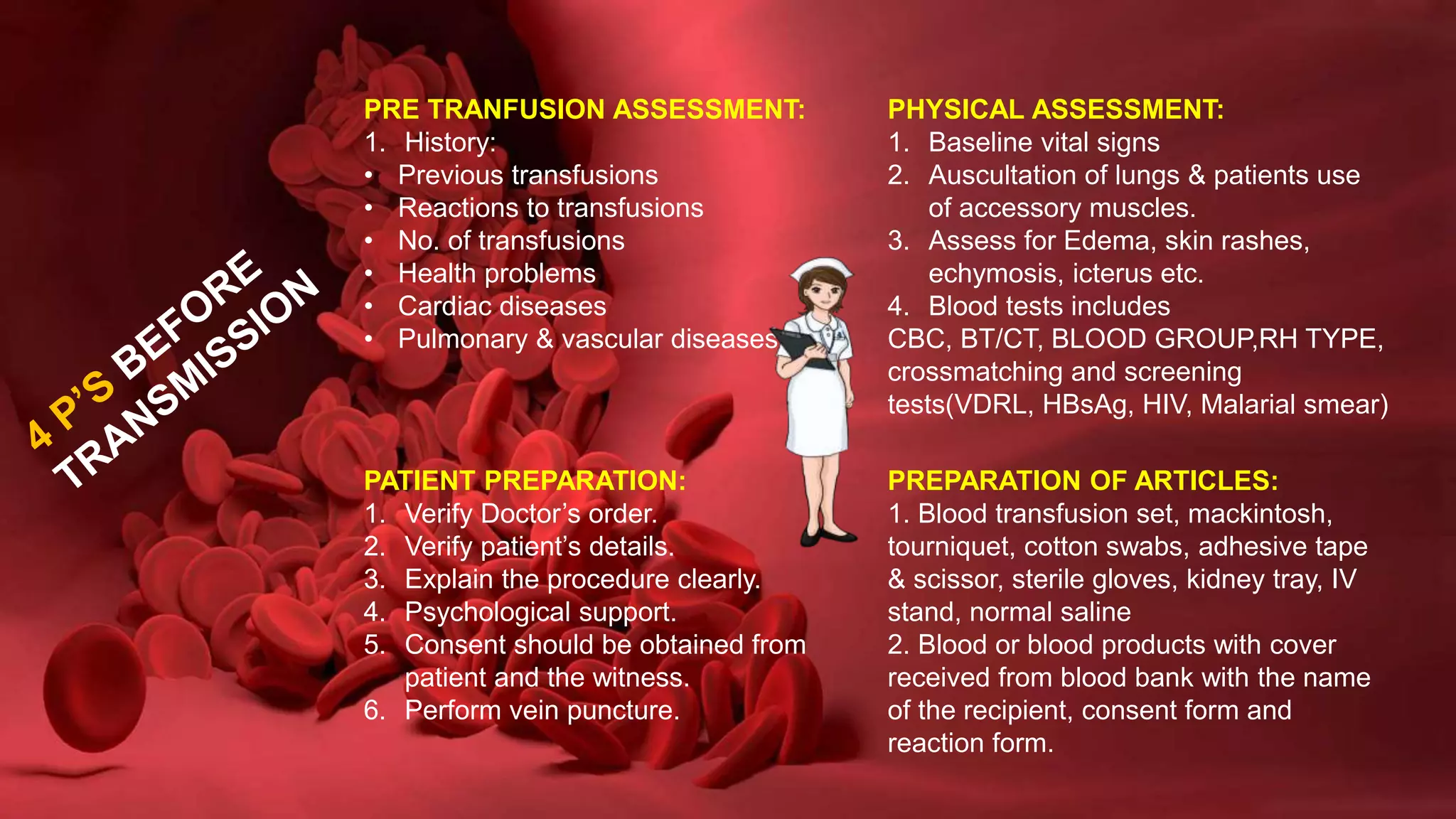 BLOOD TRANSFUSION | PPTX
