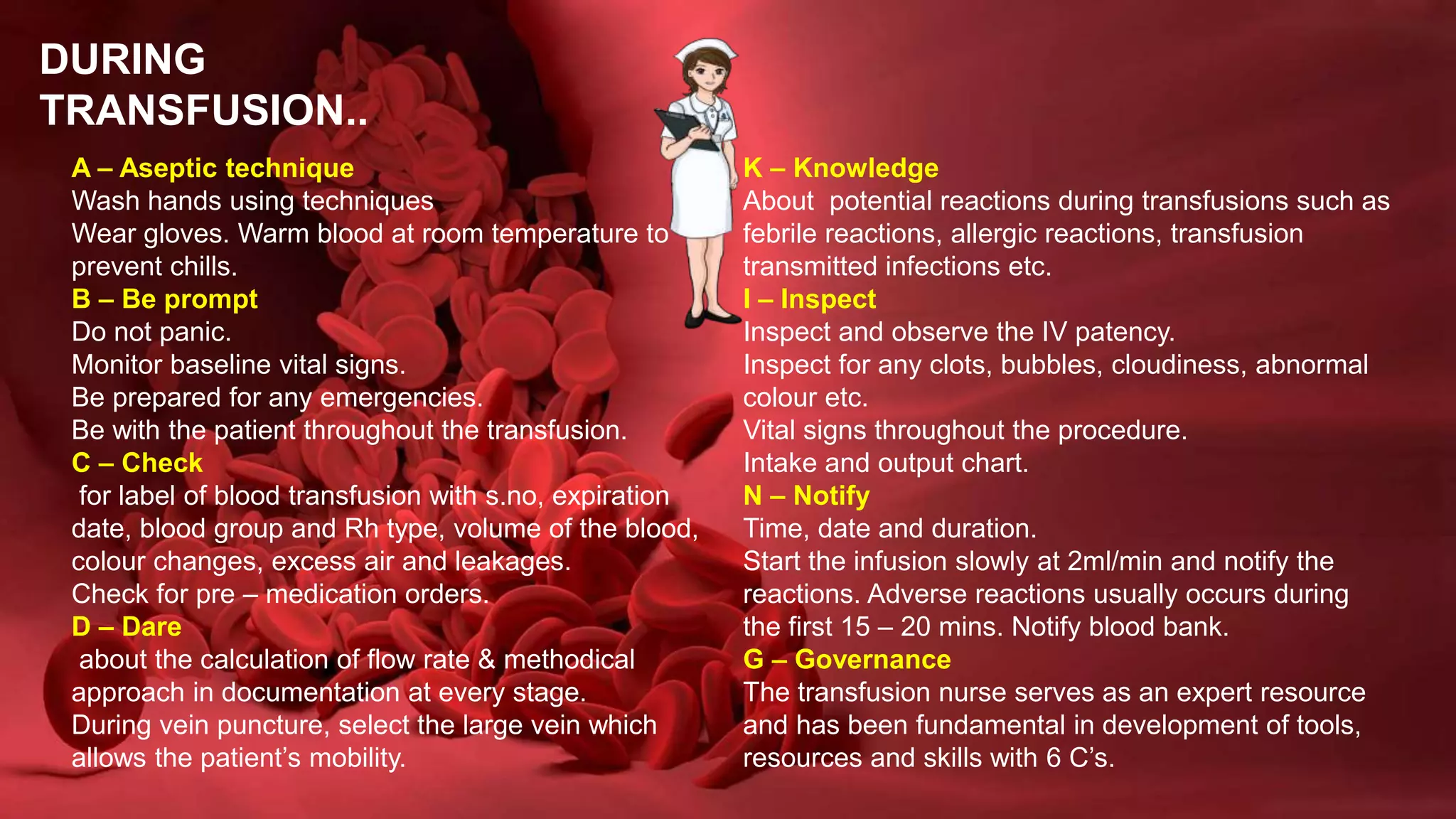 BLOOD TRANSFUSION | PPTX