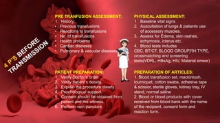 BLOOD TRANSFUSION | PPTX