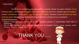 BLOOD TRANSFUSION | PPTX