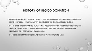 blood donation | PPTX