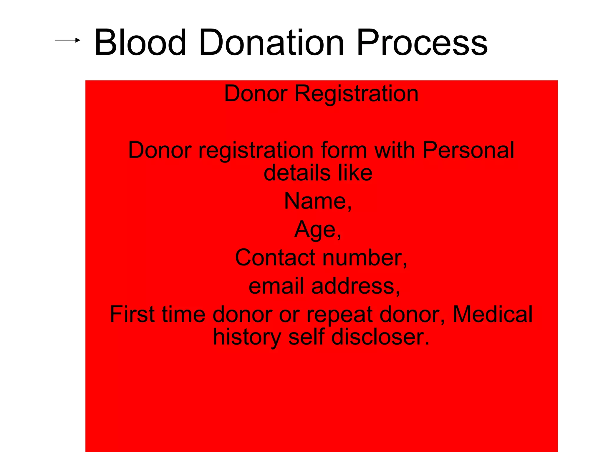 Blood donation process | PPT