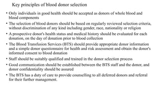 blood Donor-selection of people for blood donation.pptx