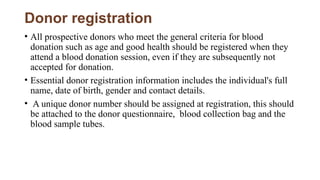 blood Donor-selection of people for blood donation.pptx