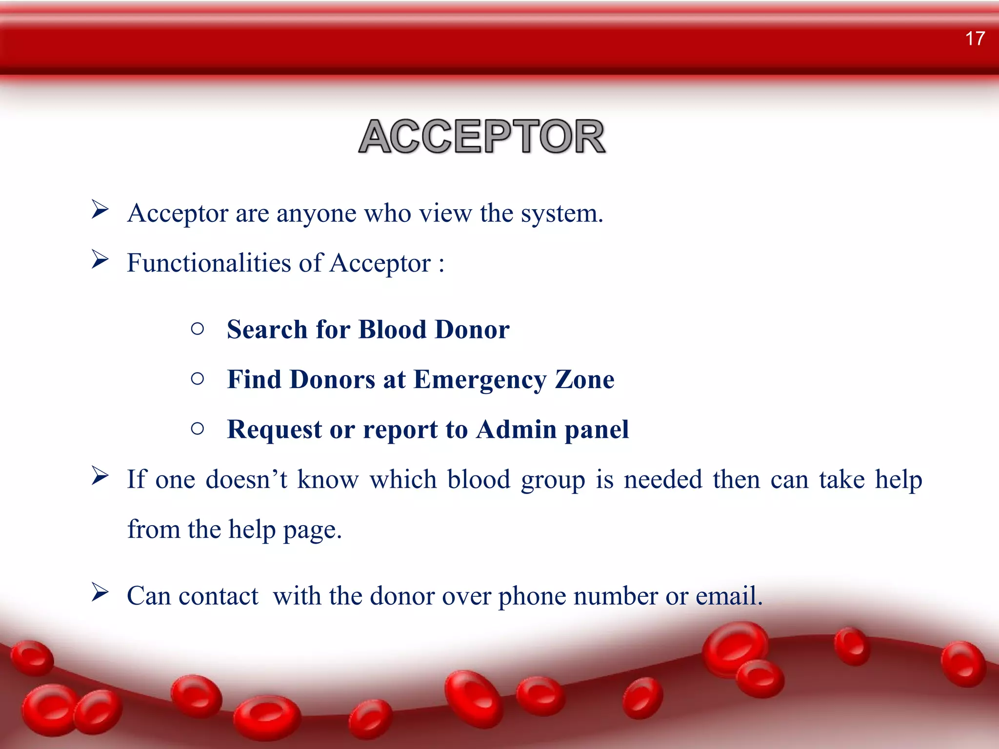 Blood donor managment system | PPT