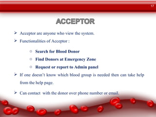 Blood donor managment system | PPT