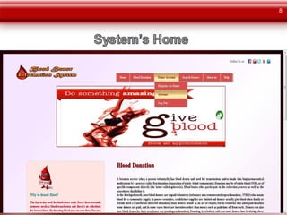 Blood donor managment system | PPT