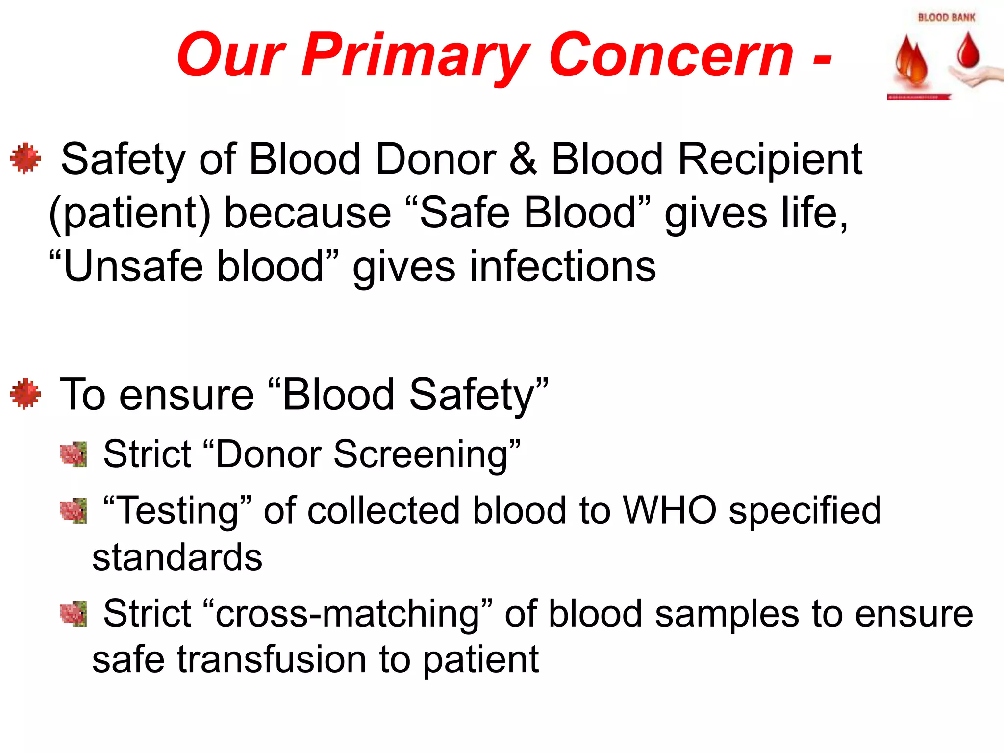 Blood donor selection | PPTX