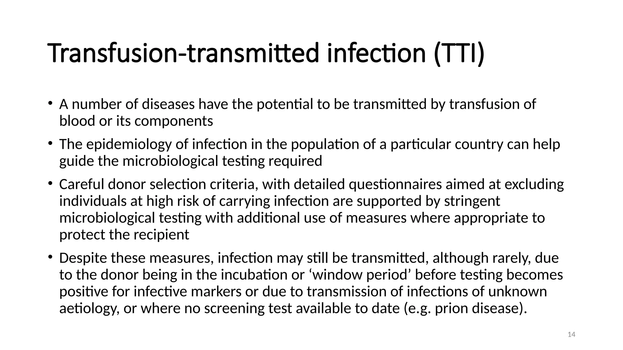 Blood donor selection and screening of TTIS.pptx