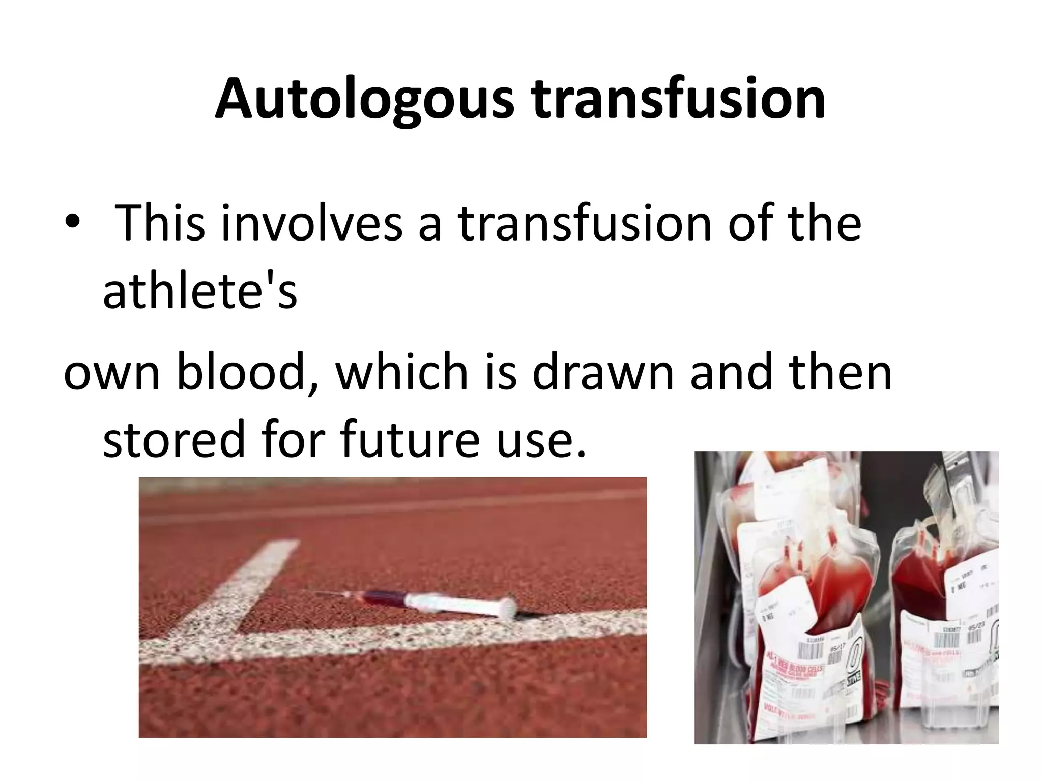 Blood Doping in Athletics | PPTX