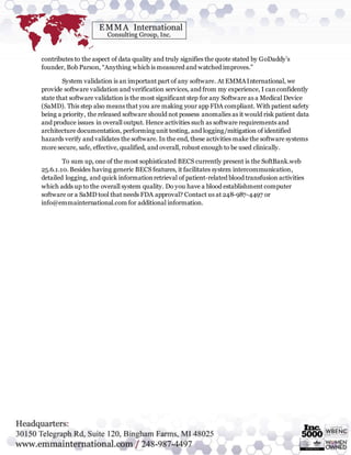 Blood Establishment Computer Software (BECS) - SoftBank.web