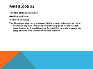 Blood experimenting | PPT