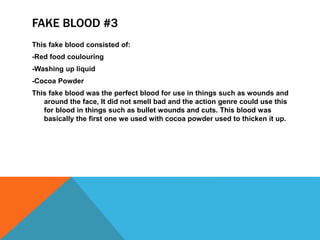Blood experimenting | PPT