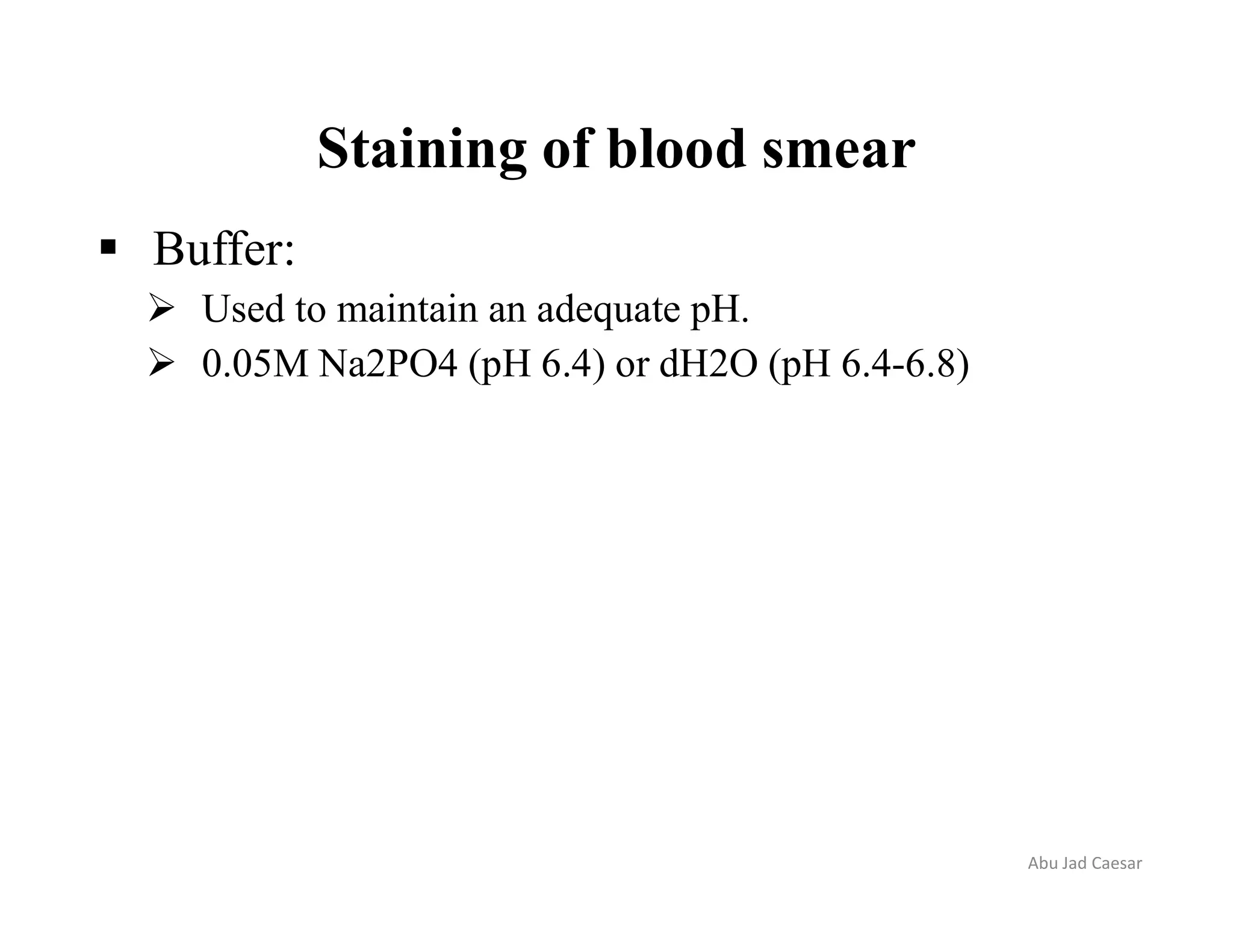 Blood film preparation and reporting | PDF