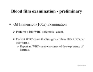 Blood film preparation and reporting | PDF