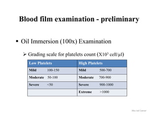 Updated - Blood film preparation and reporting | PDF