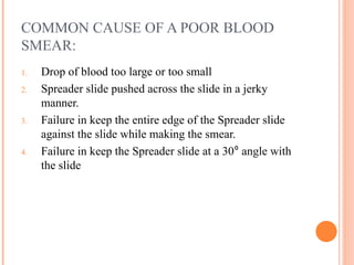 Blood Film Preparation and Staining preparation | PPTX