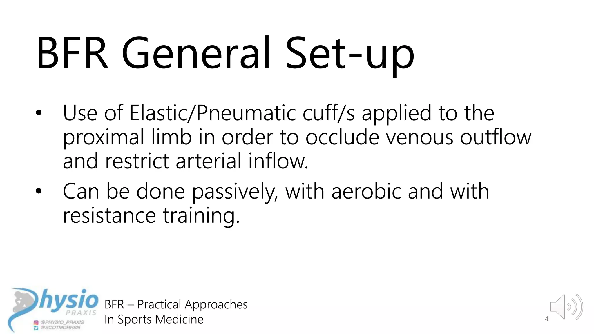 Blood flow restriction lecture | PPTX