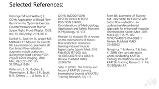 Blood flow restriction lecture | PPTX