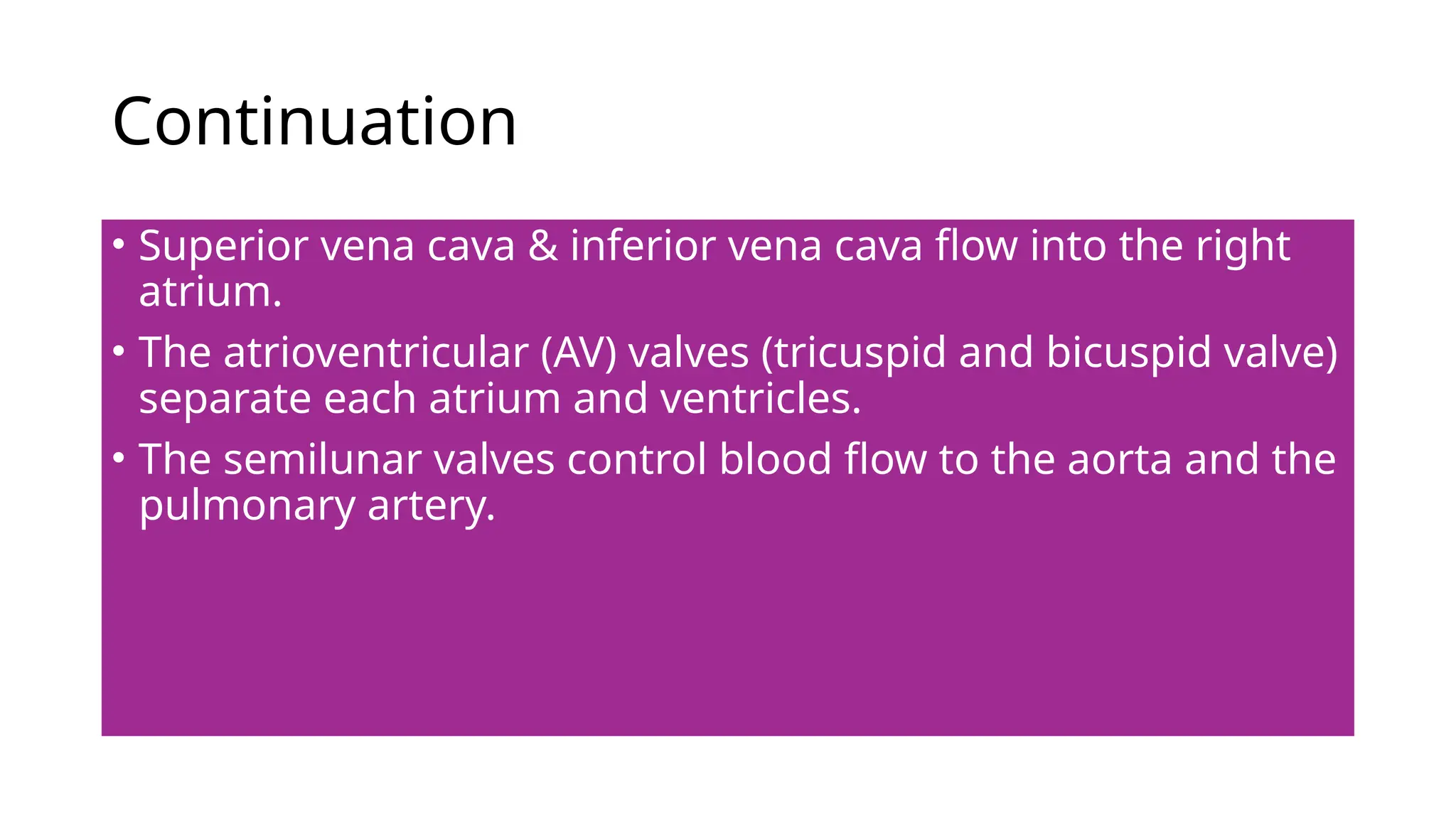 Blood flow through the heart presentation | PPTX