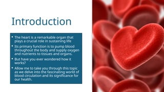 Blood flow through the heart presentation | PPTX