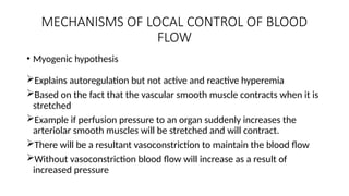 BLOOD FLOW TO THE HEART, BRAIN, SKELETAL MUSCLE AND SKIN.pptx