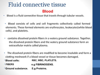 UNDERSTANDING FLUID CONNECTIVE TISSUE-BLOOD | PPTX