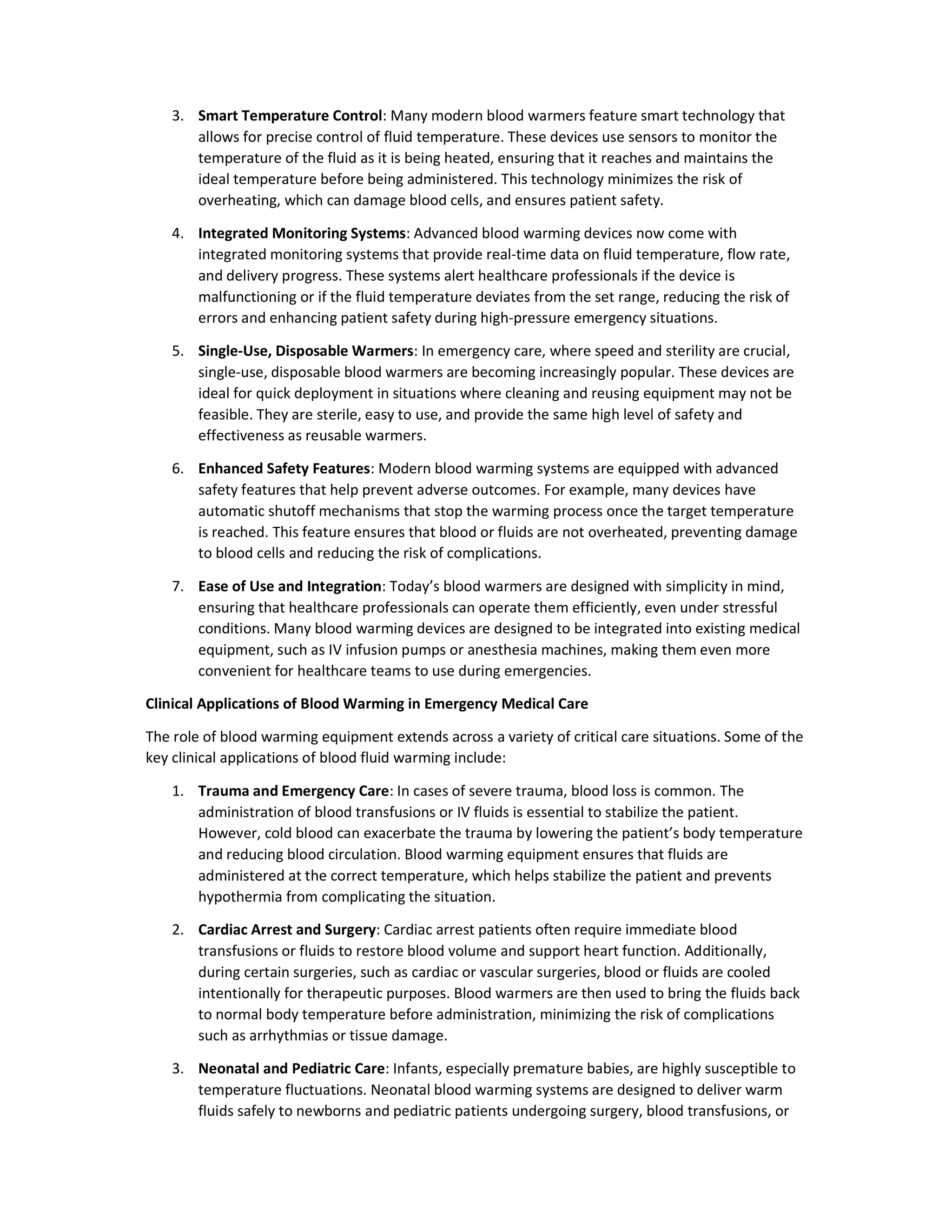 Blood Warming Equipment Vital Innovations for Emergency Medical ...