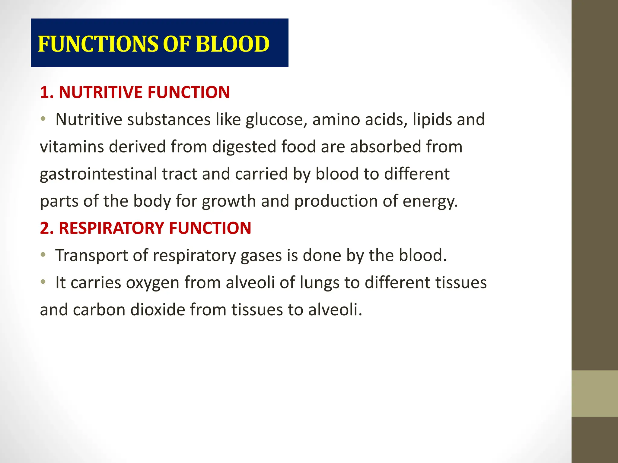 B;LOOD COMPOSITION AND FUNCTIOS AND DIFFERENT FORMED ELEMENTS | PPT