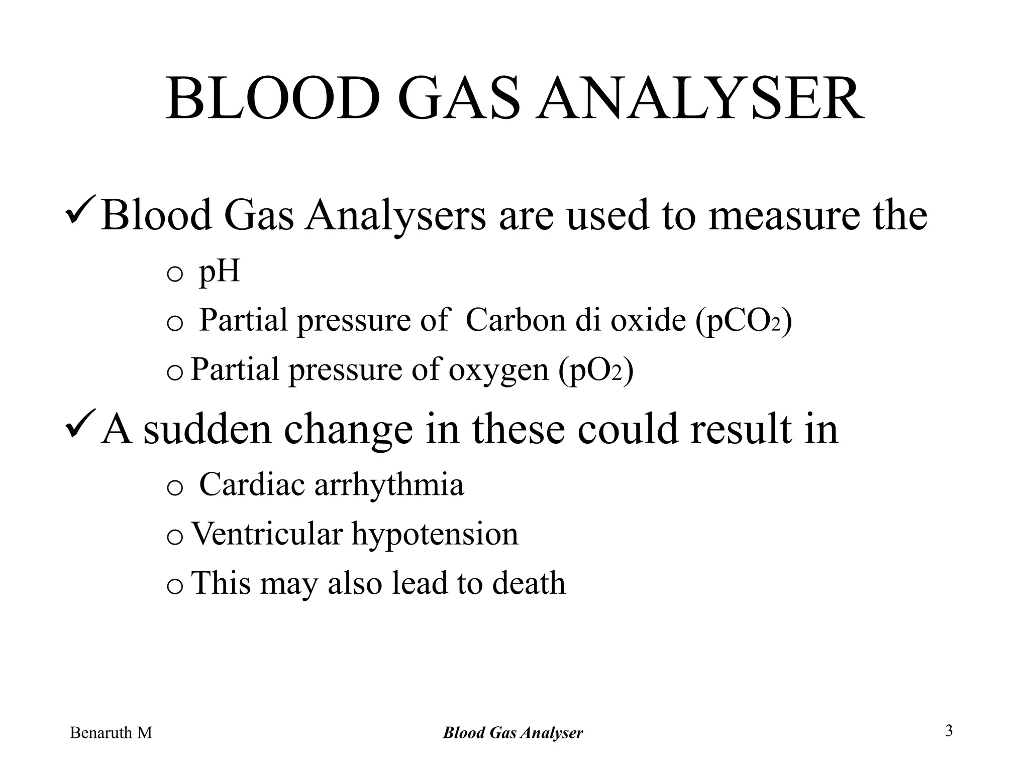 Blood gas analyser ppt | PPTX