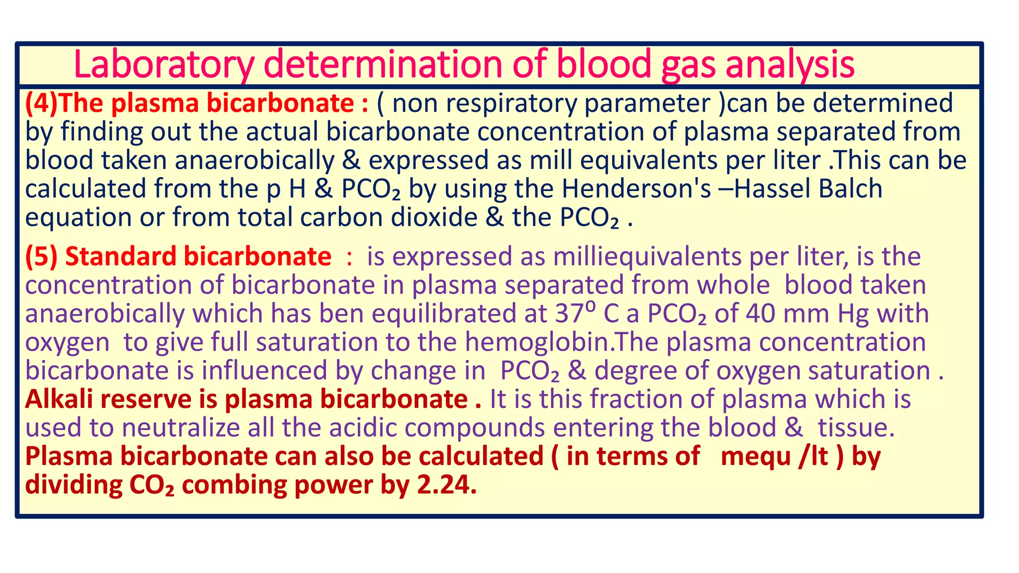 Blood gas analyser & blood gas analysis with clinical significancee | PDF