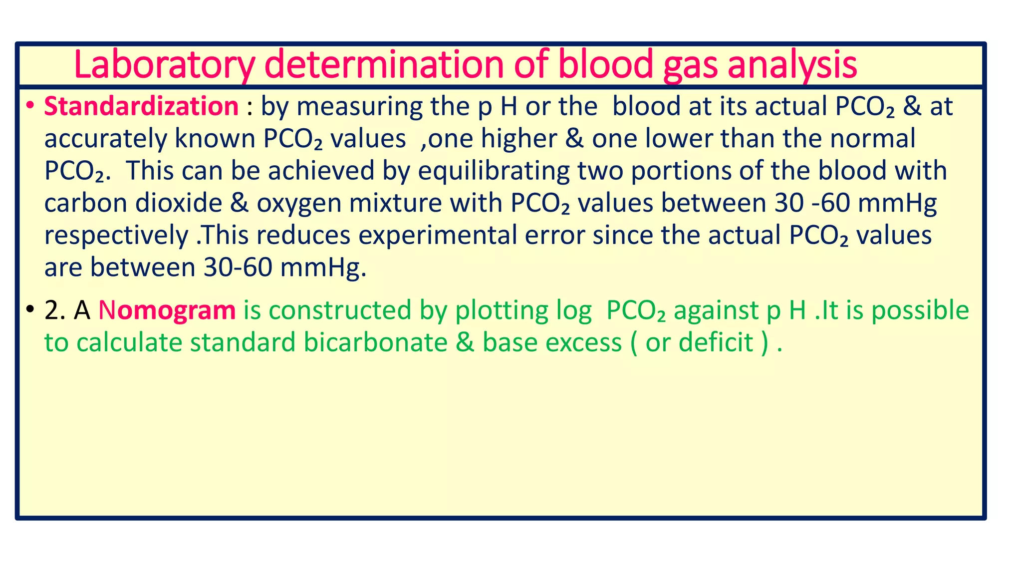 Blood gas analyser & blood gas analysis with clinical significancee | PDF