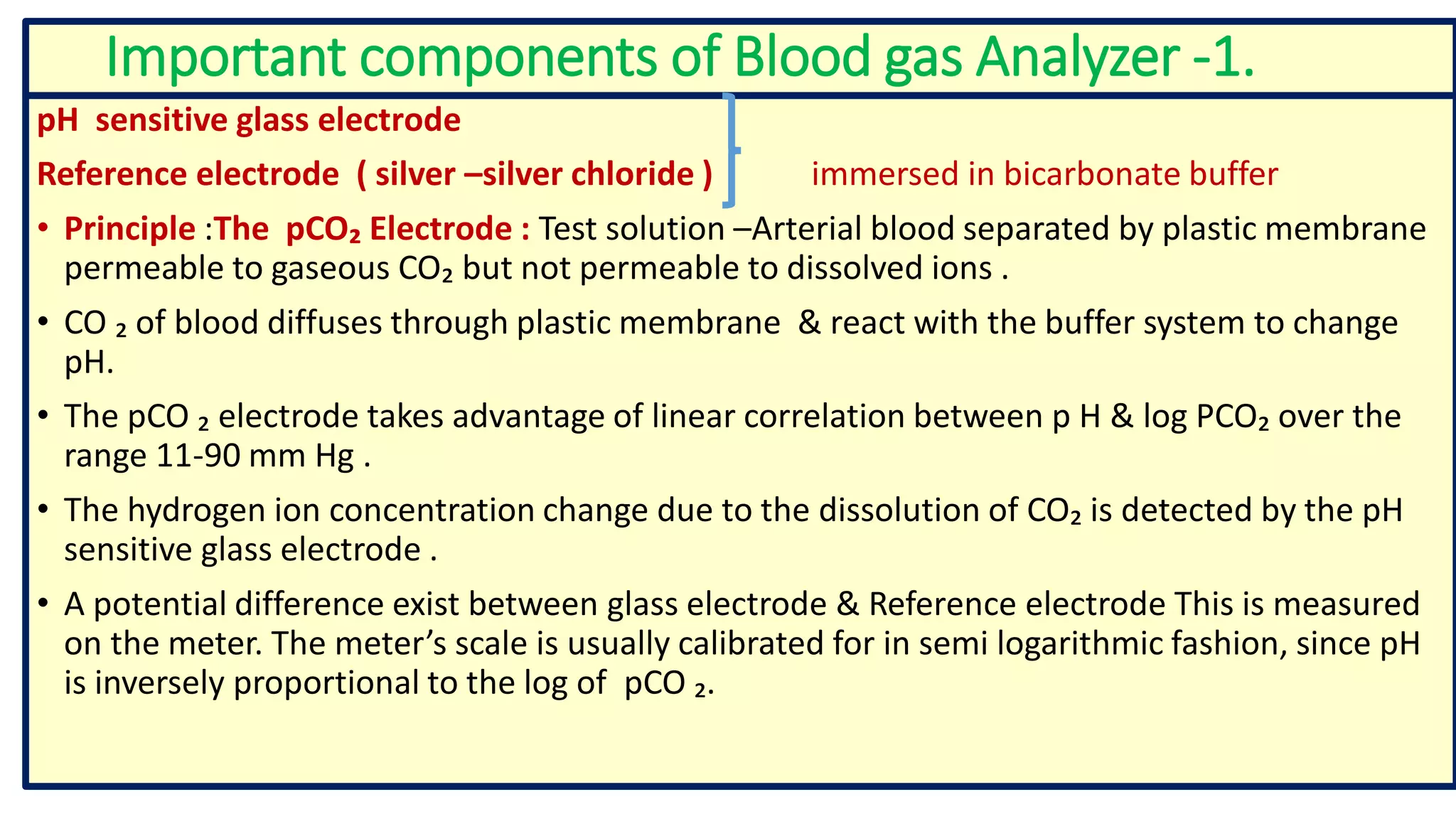 Blood gas analyser & blood gas analysis with clinical significancee | PDF