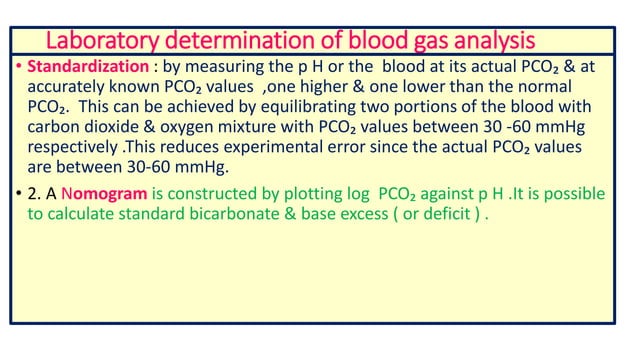 Blood gas analyser & blood gas analysis with clinical significancee ...