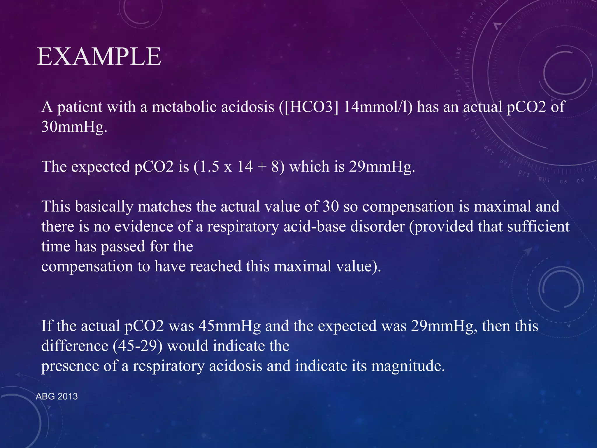 Blood gas analysis case scenarios | PPT
