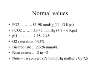 Blood Gases Laboratory Class Year 4 and Year 5 | PPT