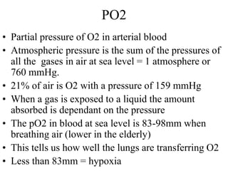Blood Gases Laboratory Class Year 4 and Year 5 | PPT