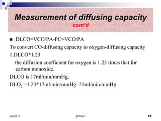 Blood gas exchange 2 | PPTX