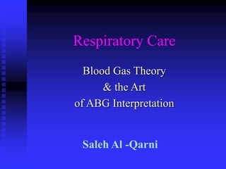 Blood gas interpretation | PPT