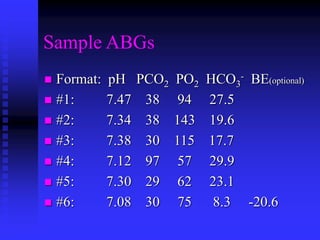 Blood gas interpretation | PPT