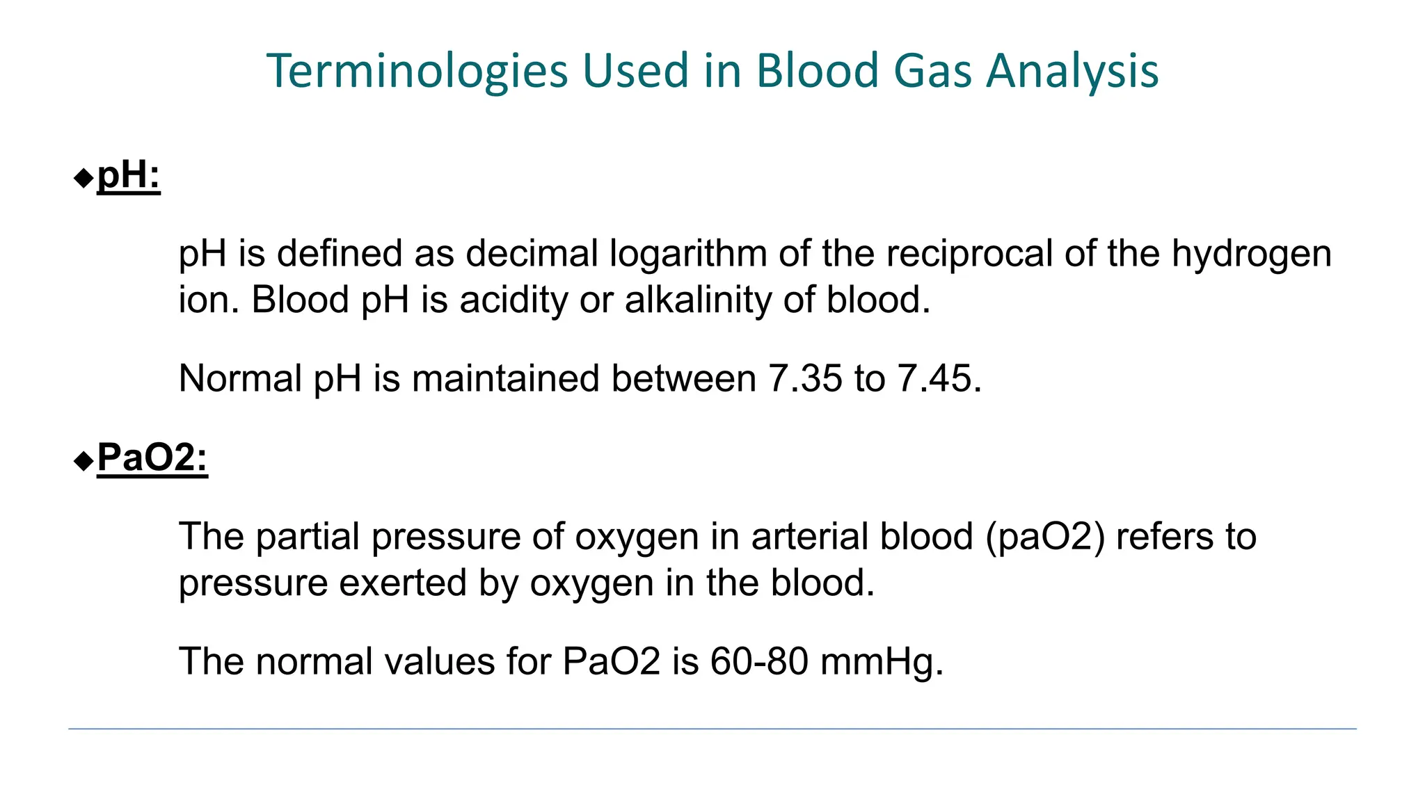 blood gas analysis in neonates - Dr Lingaraj Mulage | PPTX
